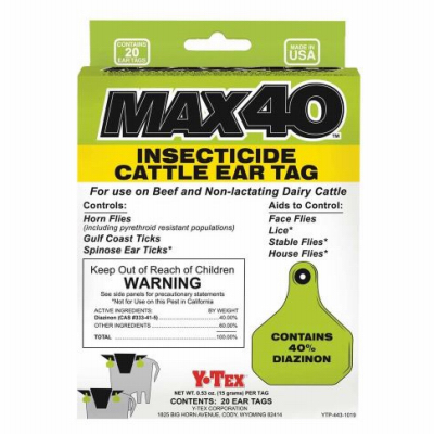 MAX 40 Livestock Insecticide Ear Tag - True Value Hardware