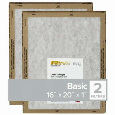 16x20 x 1 In. Flat Panel Air Filter, 2-Pk. - True Value Hardware