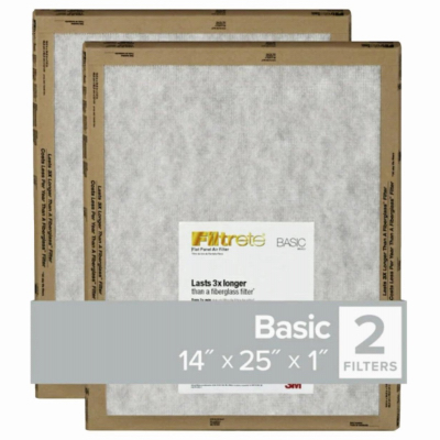 14x25 x 1 In. Flat Panel Air Filter, 2-Pk. - True Value Hardware