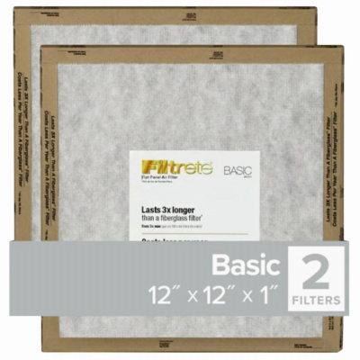 12x12 x 1 In. Flat Panel Air Filter, 2-Pk. - True Value Hardware
