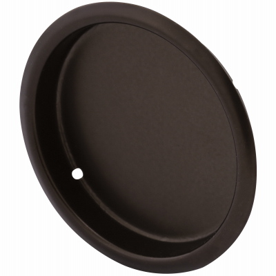 Closet Door Finger Pull, Bronze Finish Brass, 2-1/8 In. Round, 2-Pk ...