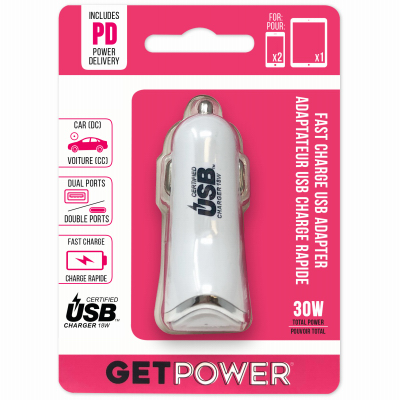 Fast Charge USB Car Adapter, Dual Ports - True Value Hardware