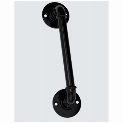 Industrial Pipe Gate / Door Handle, Black, 10.5 In. - True Value Hardware