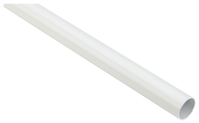 Steel Closet Rod, White, 4 Ft. - True Value Hardware