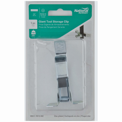 Giant Tool Storage Clip, Spring Grip, Zinc Plated Steel - True Value ...