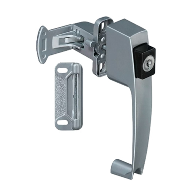 Push Button Screen/Storm Door Latch, Silver, 1-3/4 In. - True Value ...