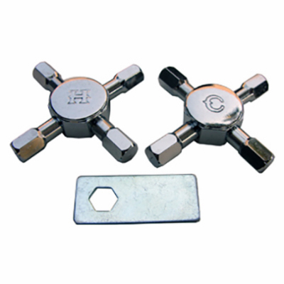 Faucet Cross Handles, Chrome, Pair - True Value Hardware