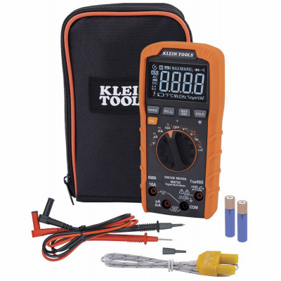 Digital Multimeter, TRMS Auto-Ranging, 1000V AC/DC Voltage - True Value ...