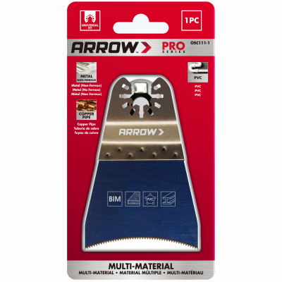 Oscillating Tool BiM Blade for Plastic, PEX, PVC, Wood, 2-9/16 In ...