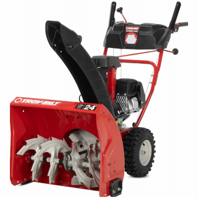 Storm Two-Stage Gas Snow Thrower, 208cc Electric-Start Engine, 24 In ...