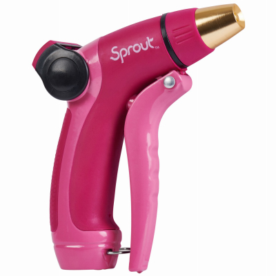 Sprout Hose Nozzle, Front Trigger, Adjustable, Red - True Value Hardware
