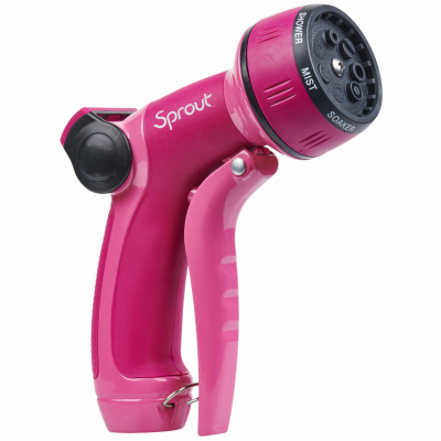 Sprout 7-Pattern Hose Nozzle, Front Trigger, Red - True Value Hardware