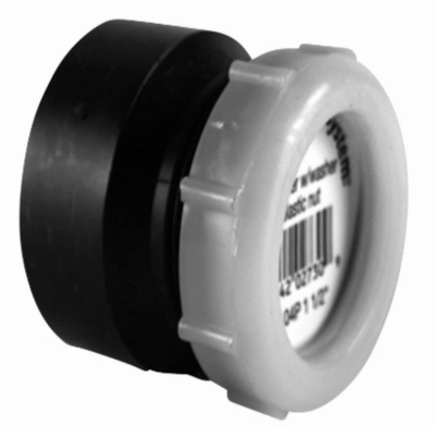 DWV Trap Adapter Female w/ P-Nut, 1-1/2 In. - True Value Hardware