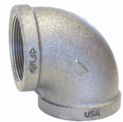 Galvanized Pipe Elbow, 90 Degrees, 3 In. - True Value Hardware