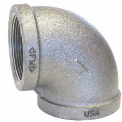Galvanized Pipe Elbow, 90 Degrees, 4 In. - True Value Hardware