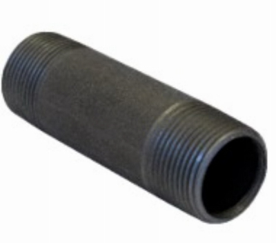 4 In. x Close Pipe Nipple, Black - True Value Hardware