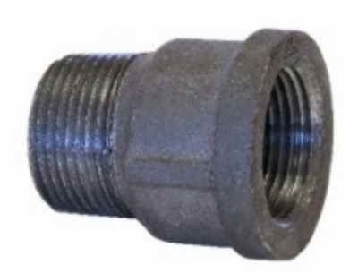 3 x 2 In. Reducing Pipe Coupling, Black - True Value Hardware