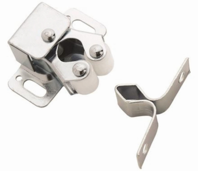 Double Roller Cabinet Catch, Zinc - True Value Hardware