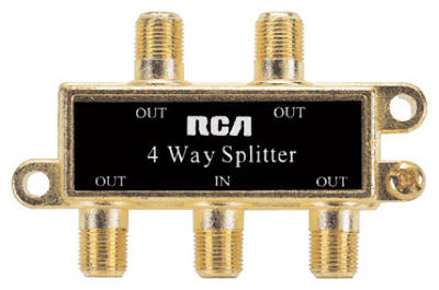 4-Way Coaxial Cable Splitter - True Value Hardware