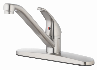 Single-Handle Kitchen Faucet, Brushed Nickel - True Value Hardware