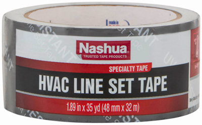 HVAC Line Set Duct Tape,Black, 1.89 In. x 35 Yd. - True Value Hardware