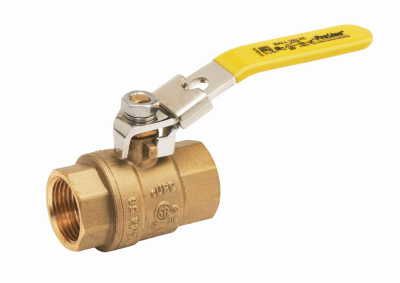 Locking Handle Ball Valve, Brass, 3/4 In. - True Value Hardware