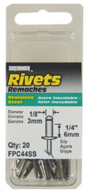 20-Pack Medium Stainless-Steel Rivets - True Value Hardware