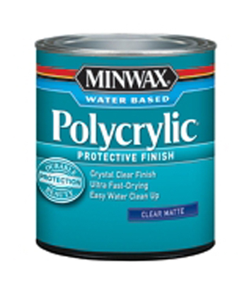 Polycrylic Protective Wood Finish, Clear Matte, 1/2 Pt. - True Value ...