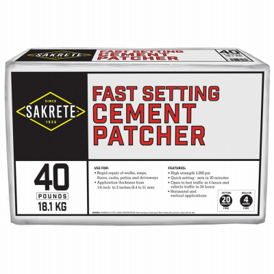 Fast Setting Cement Patcher, 40 Lbs. - True Value Hardware