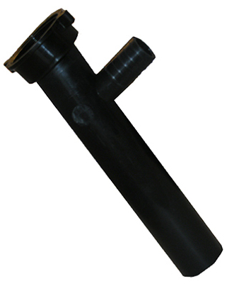 Black Plastic Tubular,1-1/2-Inch X 8-Inch,Direct Connect,Branch ...