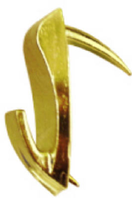 Wall Biter Picture Hangers, Brass, Medium, 4-Pk. - True Value Hardware