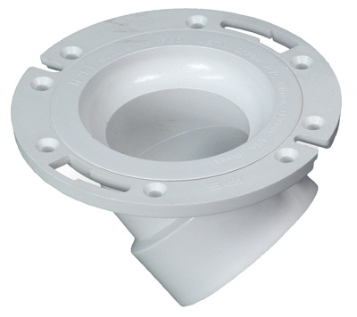 PVC Closet Flange, 45 Degree Angle - True Value Hardware