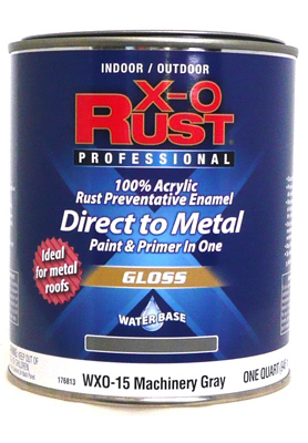 Anti Rust Paint, Gloss Machinery Gray, Interior/Exterior, 1 Qt. - True ...