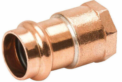 1/2 x 3/4 In. Press by Female Copper Pipe Adapter - True Value Hardware