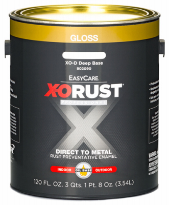 X-O Rust Premium Anti-Rust Enamel, Gloss Deep Base, Oil-Base, 1 Gallon ...
