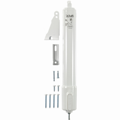 Heavy Duty Tap-N-Go Pneumatic Door Closer, White - True Value Hardware