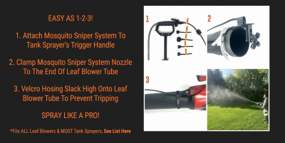 Mosquito Sniper System - Turn A Leaf Blower & Tank Sprayer Into A Mist ...