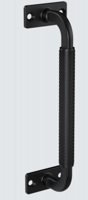 Industrial Gate Pull Handle, Weatherguard Coated, Black, 9 In. - True ...