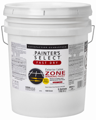 Zone Marking Paint, Flat Green Latex, 5 Gallons - True Value Hardware