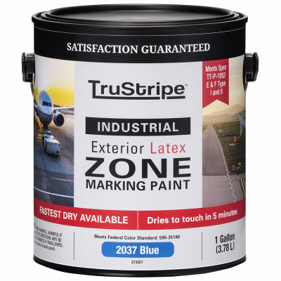 Fast Dry Zone Marking Paint, Blue Flat Latex, 1 Gallon - True Value ...
