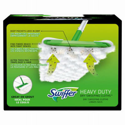 Sweeper Heavy-Duty Dry Sweeping Dust Mop Cloth Refills, 20-Ct. - True ...
