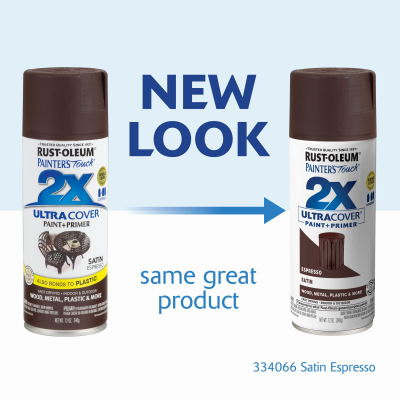 Painter's Touch 2X Spray Paint, Satin Espresso, 12-oz. - True Value ...