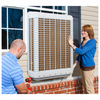 3200 CFM Window Evaporative Cooler for 1600 Sq. Ft. (with Remote ...