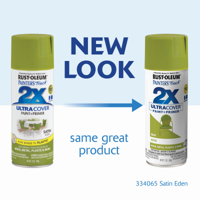 Painter's Touch 2X Spray Paint, Satin Eden, 12-oz. - True Value Hardware
