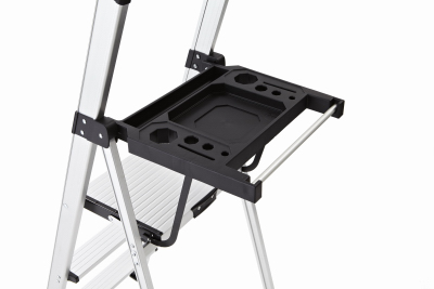 Step Stool With Tray, 3-Step, Aluminum - True Value Hardware