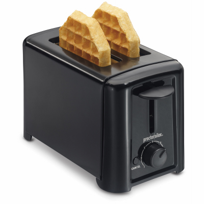 2-Slice Wide-Slot Toaster, Black - True Value Hardware
