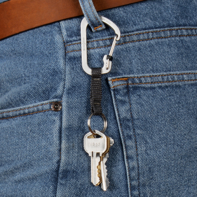SlideLock Key Ring Carabiner, Stainless Steel - True Value Hardware