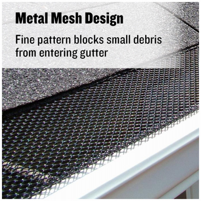 Lock-In Gutter Guard, Black Steel, 3-Ft. - True Value Hardware
