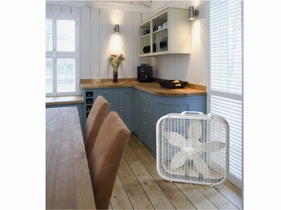 Slim Compact Box Fan, Gray, 20 In. - True Value Hardware