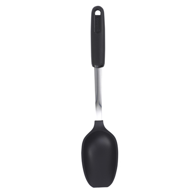 Spoon, Black Nylon, Stainless Steel - True Value Hardware